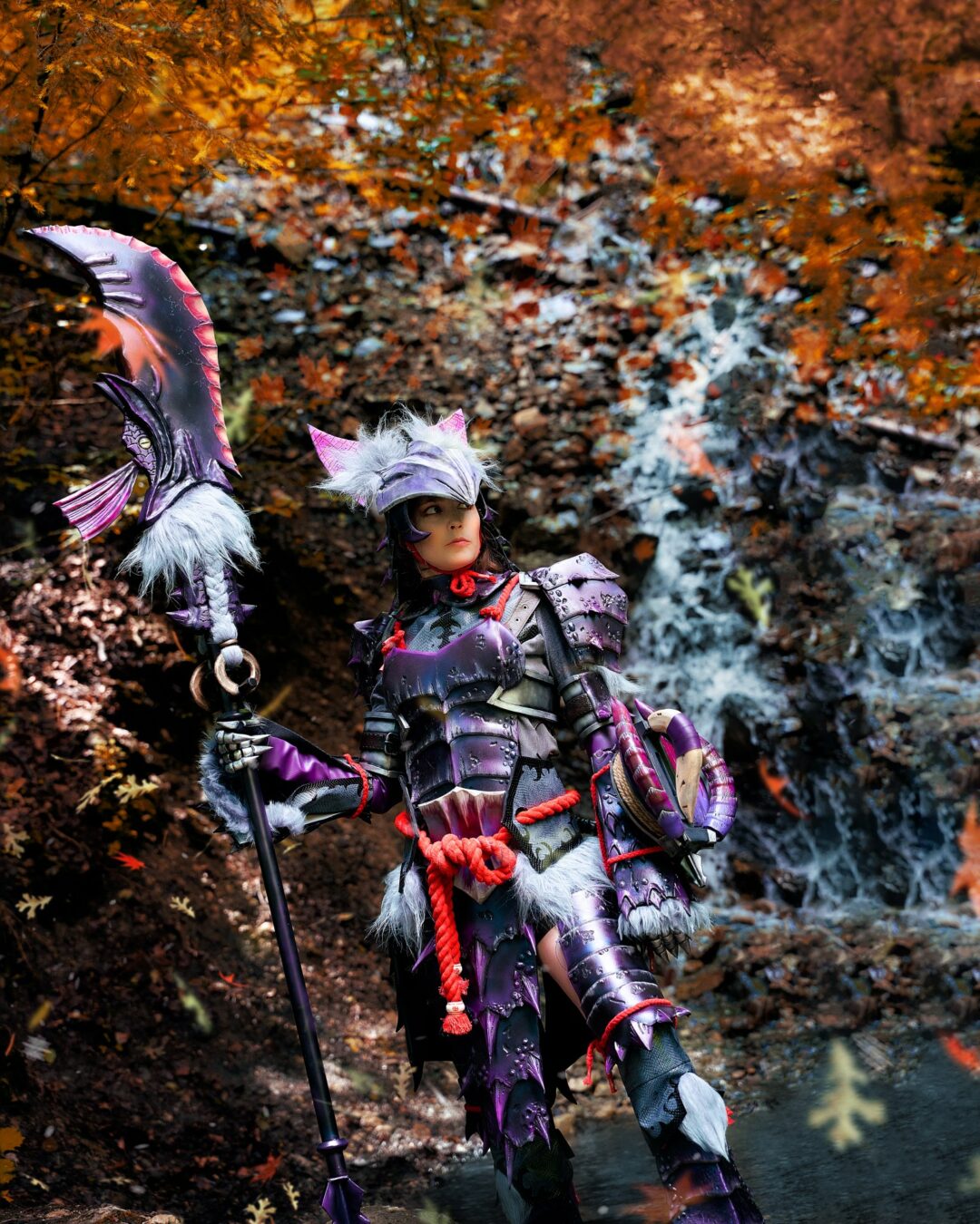 Photoshoot: Huntress, Yian Garuga armor (Monster Hunter World - Lulu ...